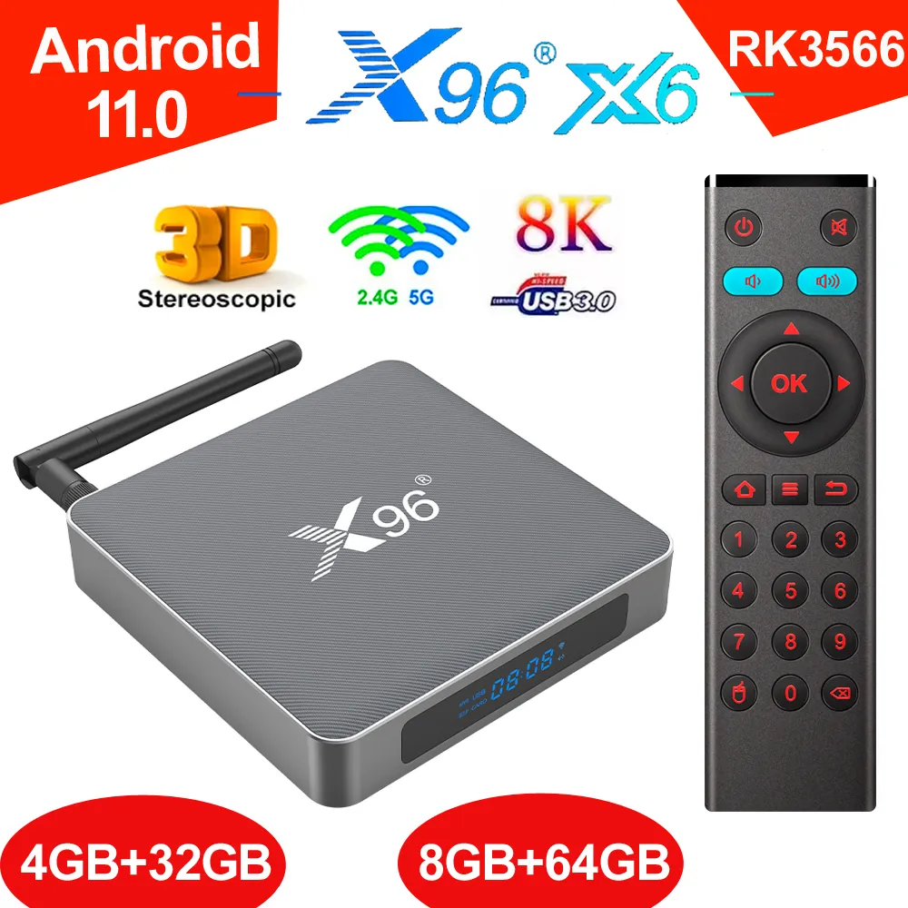 Android TV Box 4K: High Performance Media Player With 8GB RAM, 64GB ROM ...