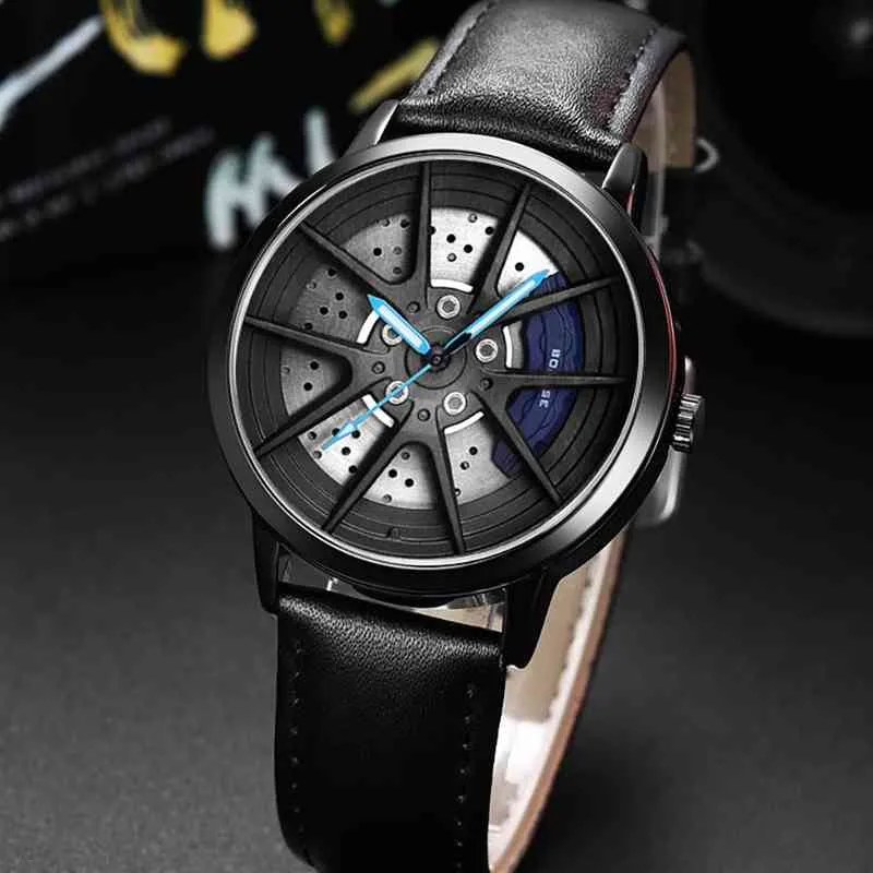 Luxury Engraved Hollow Contour Mens Quartz Wristwatch Annual 2021 ...