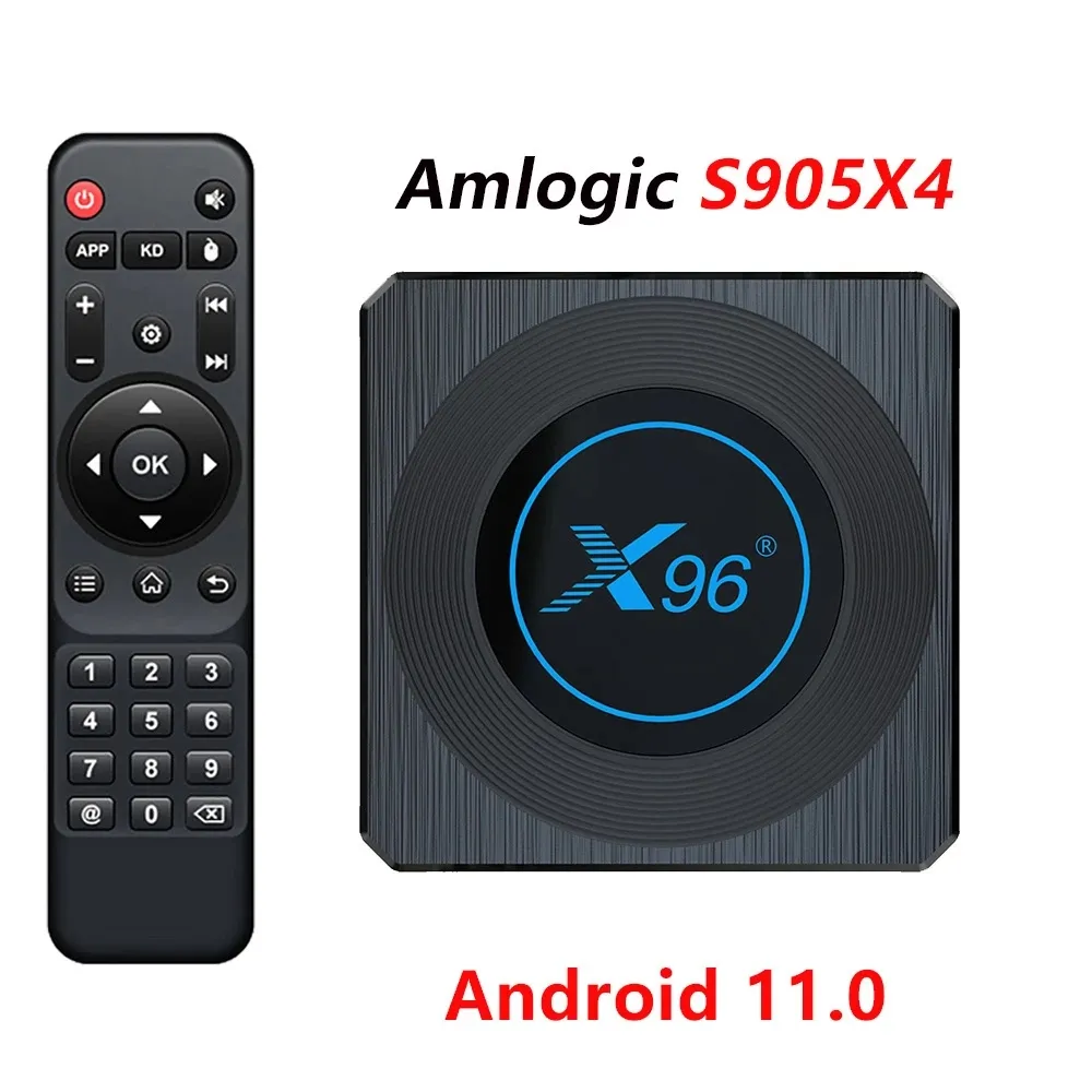 X96 X4 Android 11.0 Tv Box H 265 Amlogic S905X4, 4GB RAM, 32GB Storage, Dual Band Wi Fi, RGB ...