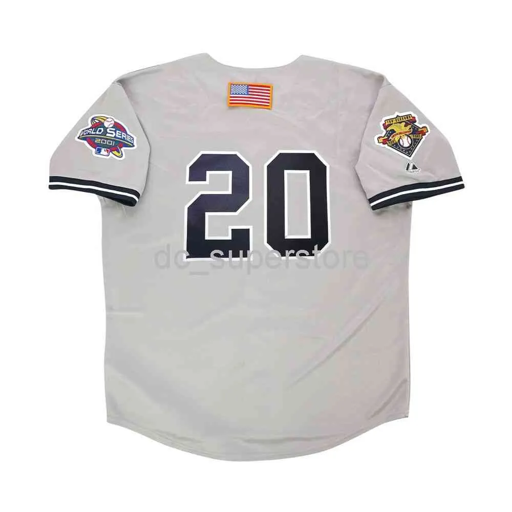 DHgate.com:Jorge Posada New York Grey Baseball Jersey | Premium ...