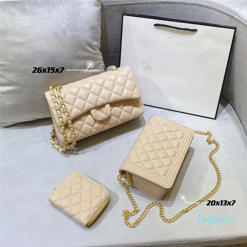 Designer 3-Piece Women's Bag Set: Luxury Leather Handbag, Messenger Bag ...