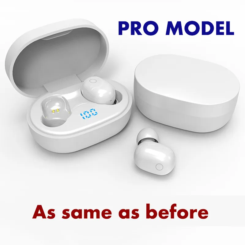 White Wireless Earphones Chip Transparency Metal Rename GPS Charging ...