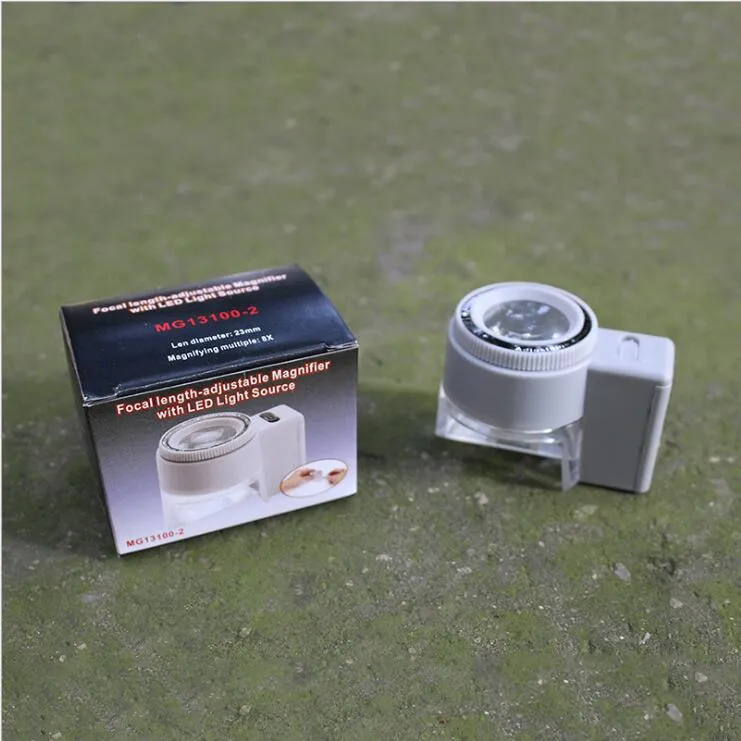 DHgate.com:8X Magnifying Glass with LED Light, Adjustable Focal Length ...