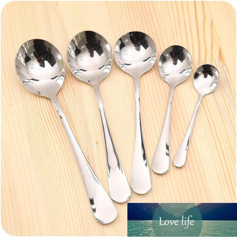 Creative Round Spoon - Stainless Steel Coffee & Dessert Spoon, Modern ...