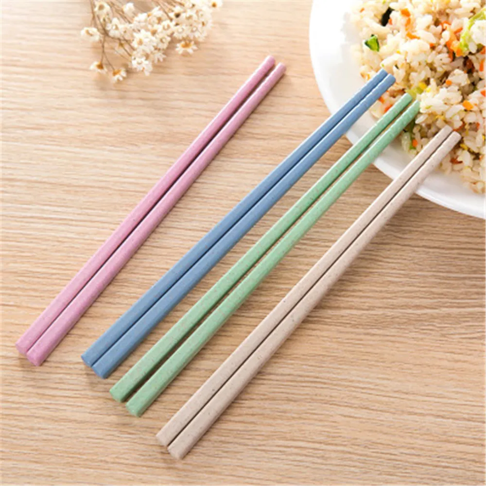 DHgate.com:1 Pair Wheat Straw Chopsticks Portable Japanese Tableware ...
