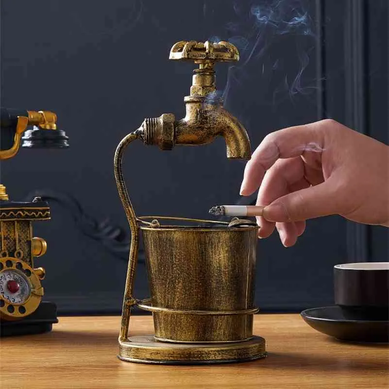 DHgate.com:Retro Metal Deer Bird Water-Tap Design Ashtray Home Decor ...