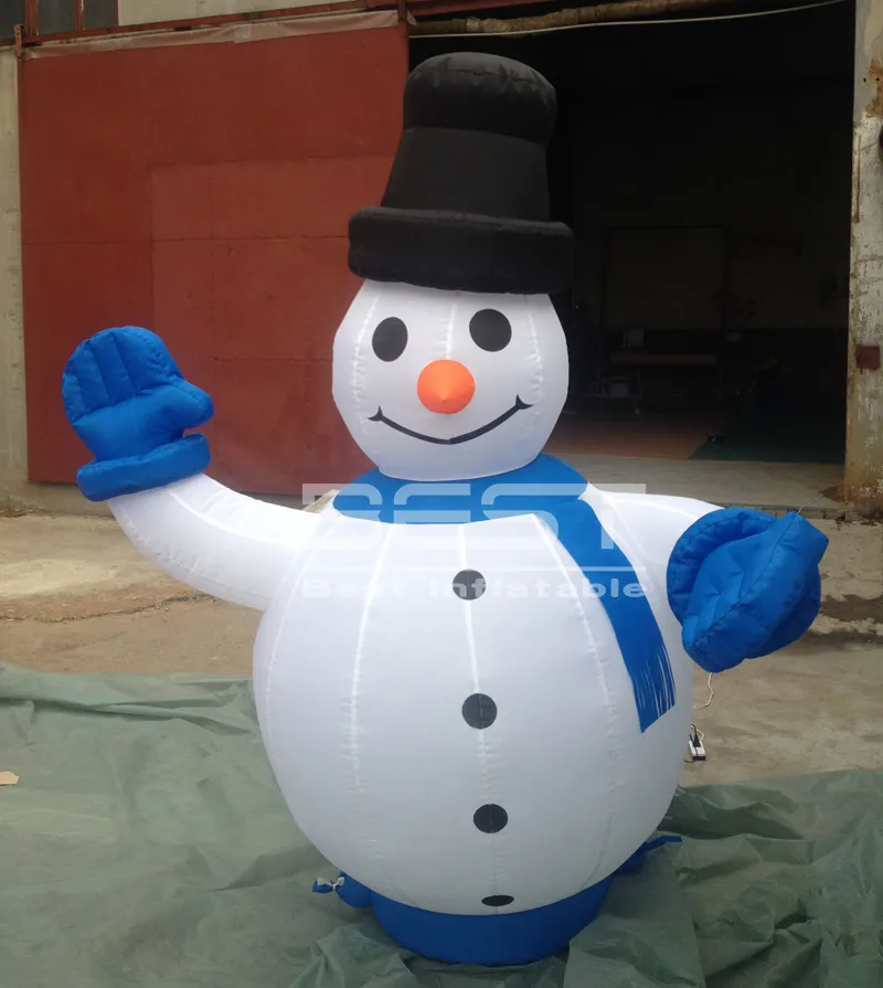 Giant 8ft Inflatable Snowman Christmas Decoration - Premium Outdoor ...