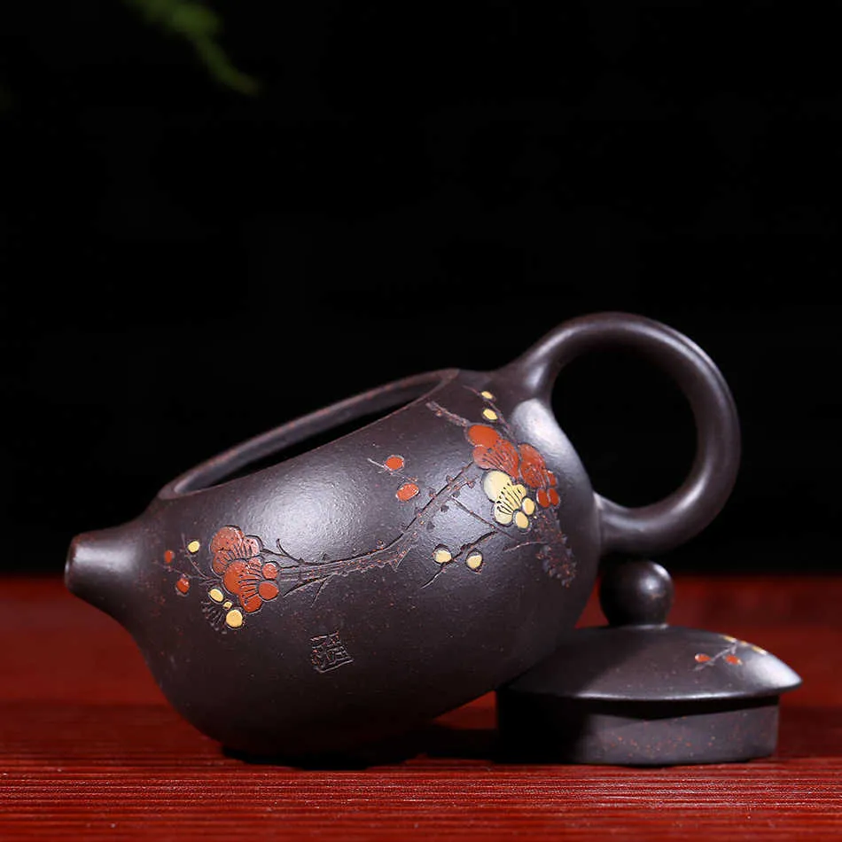 Chinese Yixing Jing Teapot Pure Hand Handmade Colourful Mud Painted ...