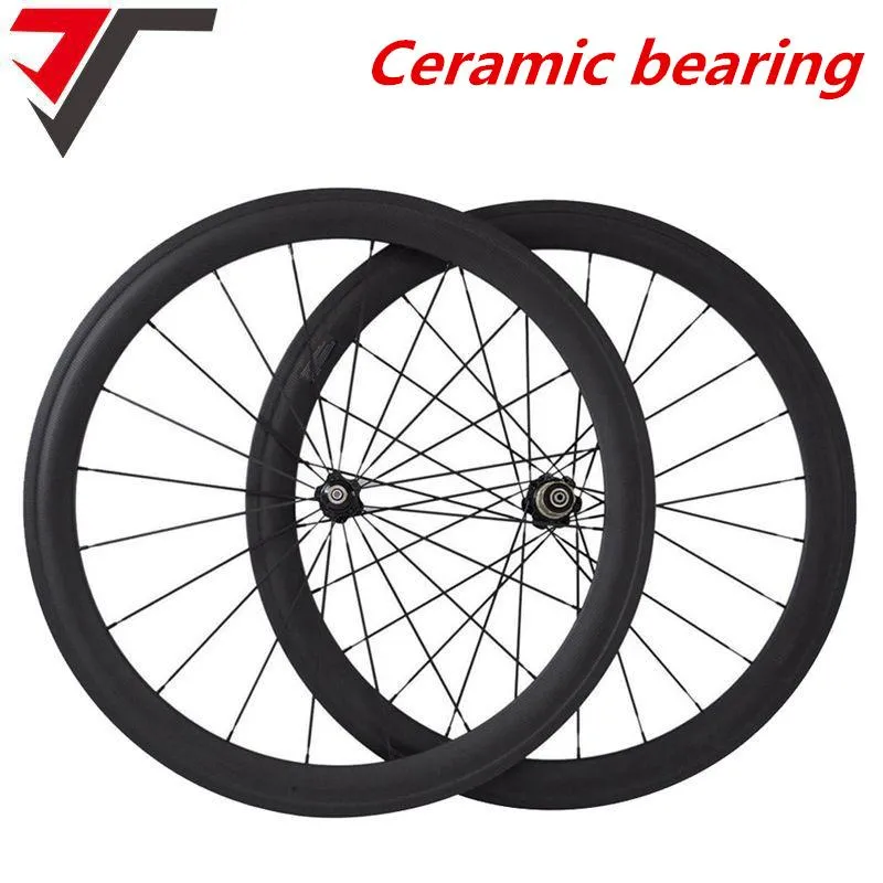 Road Bike Carbon Fiber Wheels: 700C Super Lightweight Racing Bicycle ...