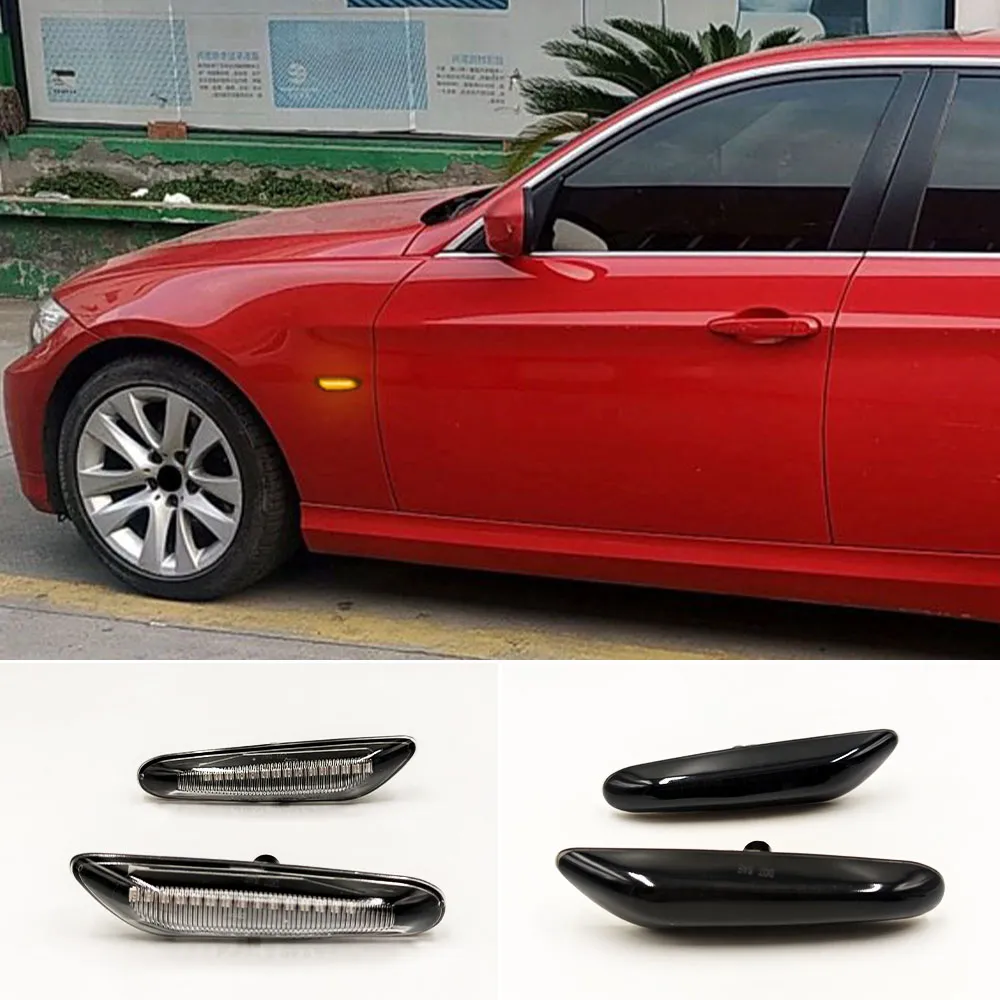 DHgate.com:Smoke White Dynamic Flowing LED Turn Signal Side Marker ...