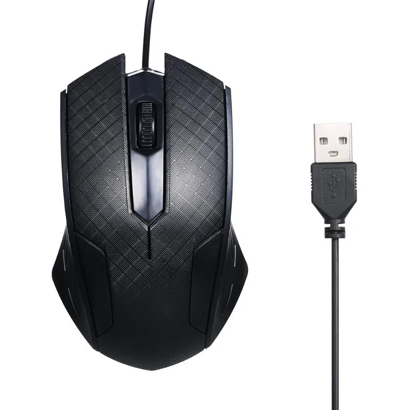 DHgate.com:Black Wired Gaming Mouse with 3 Buttons, Optical Wheel ...