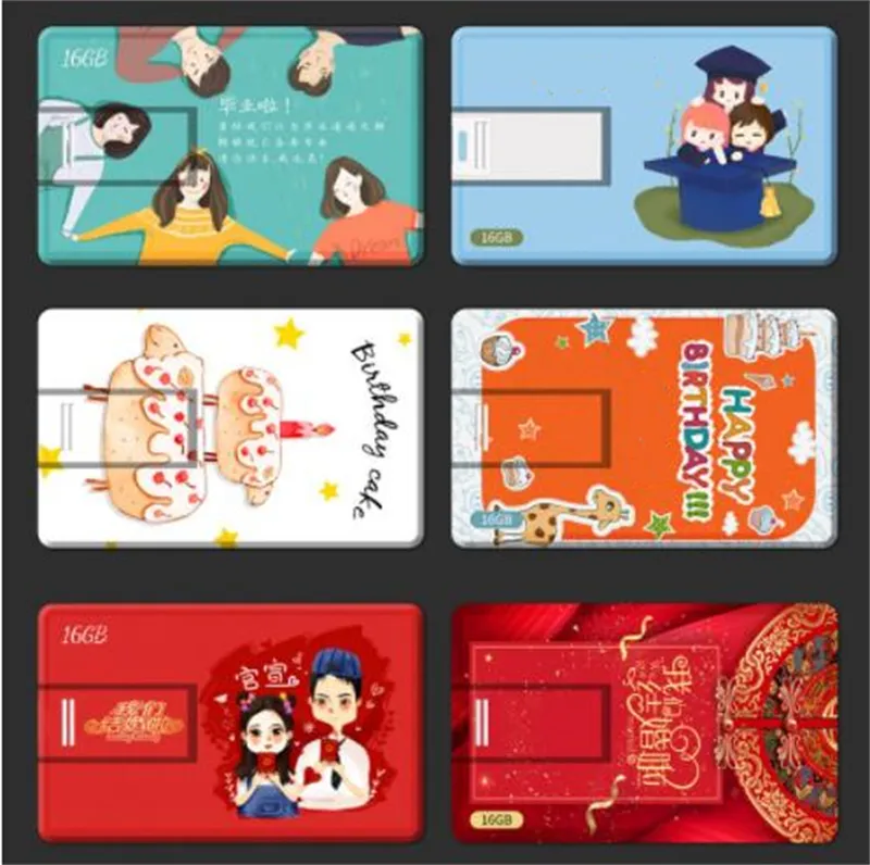 Custom Card USB Drive - Personalized Corporate Gifts, Logo Printing ...