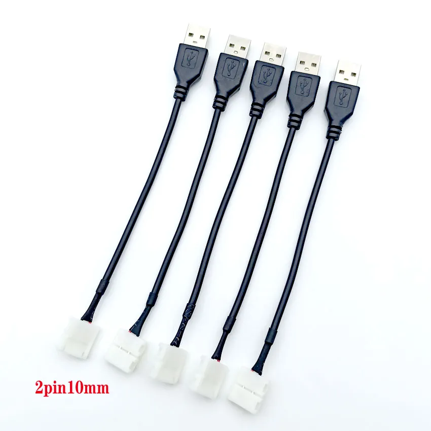 Connector Strip for Lighting - 2 Pin LED Light Connector to USB for ...