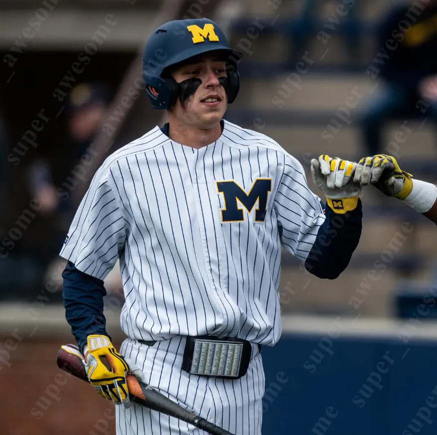Michigan Wolverines Baseball Team Jersey Customizable With Obertop ...