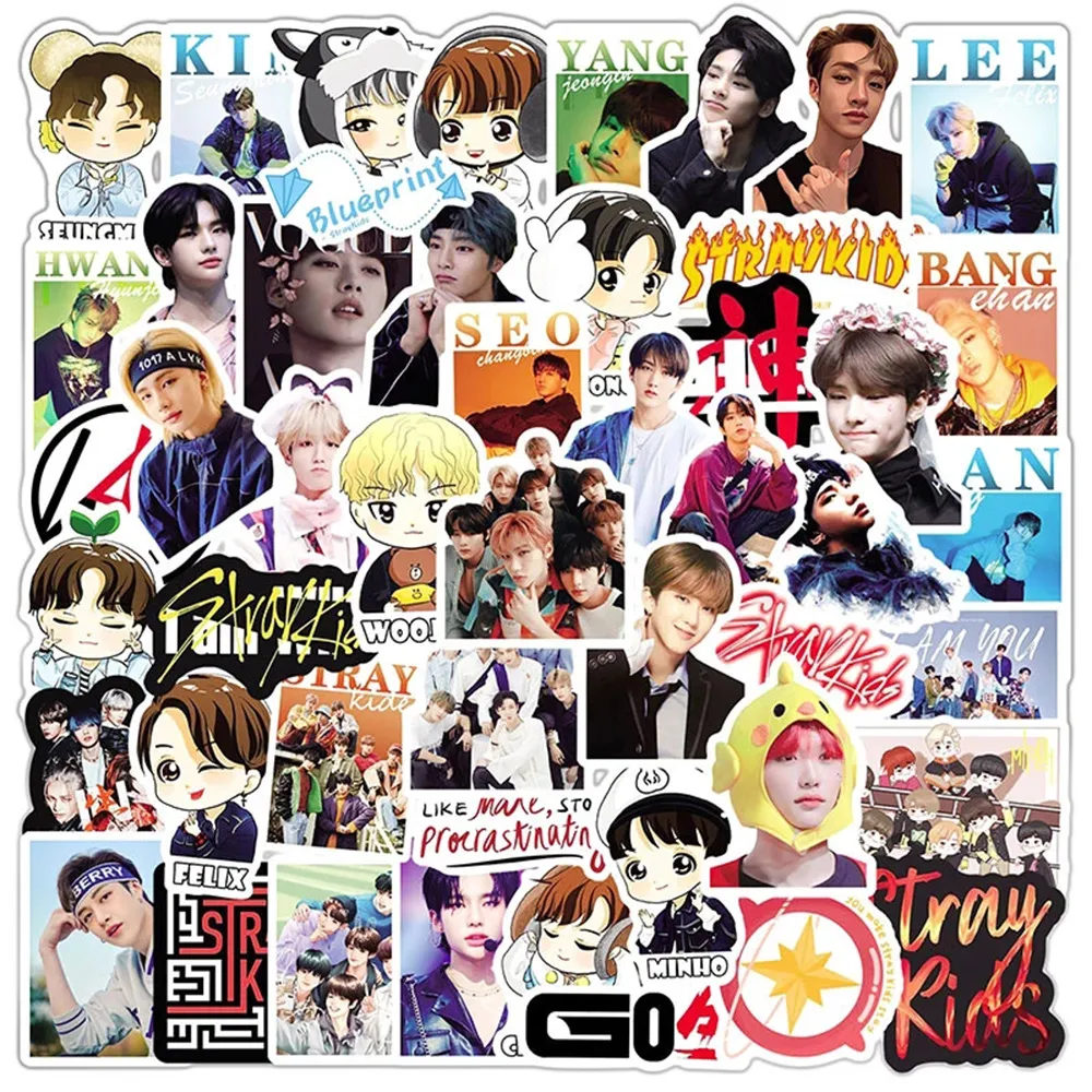 10/30//Pack Stray Kids Korea Kpop Stickers For Refrigerator Car Helmet ...