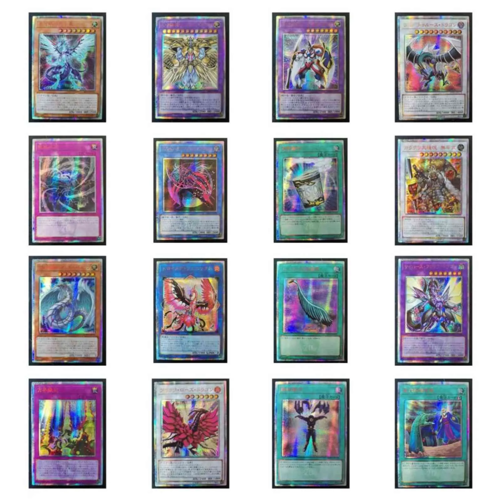 DIY Homemade Yu Gi Oh Japanese Version 20TH SER Flash Card Red Broken ...