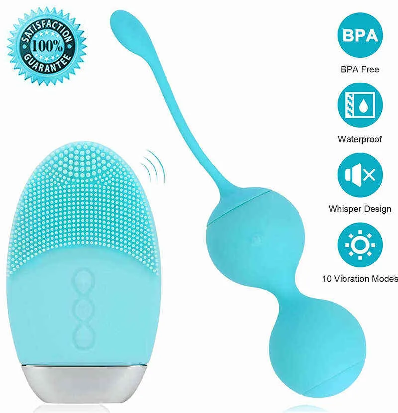 Eggs Female Vibrator Sex Toy for Women, Kegel Balls, Vaginal Ben Wa ...