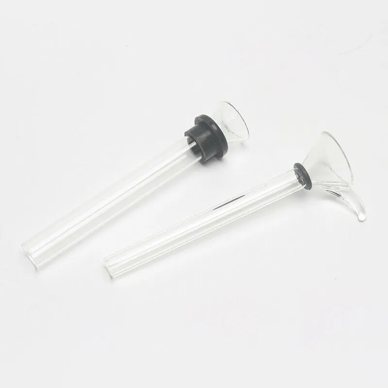 Pipe Stems: 12mm Male Downstem Glass Diffused Slide Funnel With Black ...