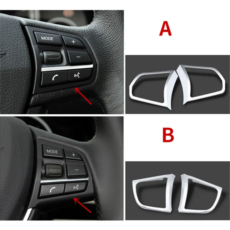 Chrome Interior Accessories Decals Black for BMW 5/7 Series F10 F18 F01 ...