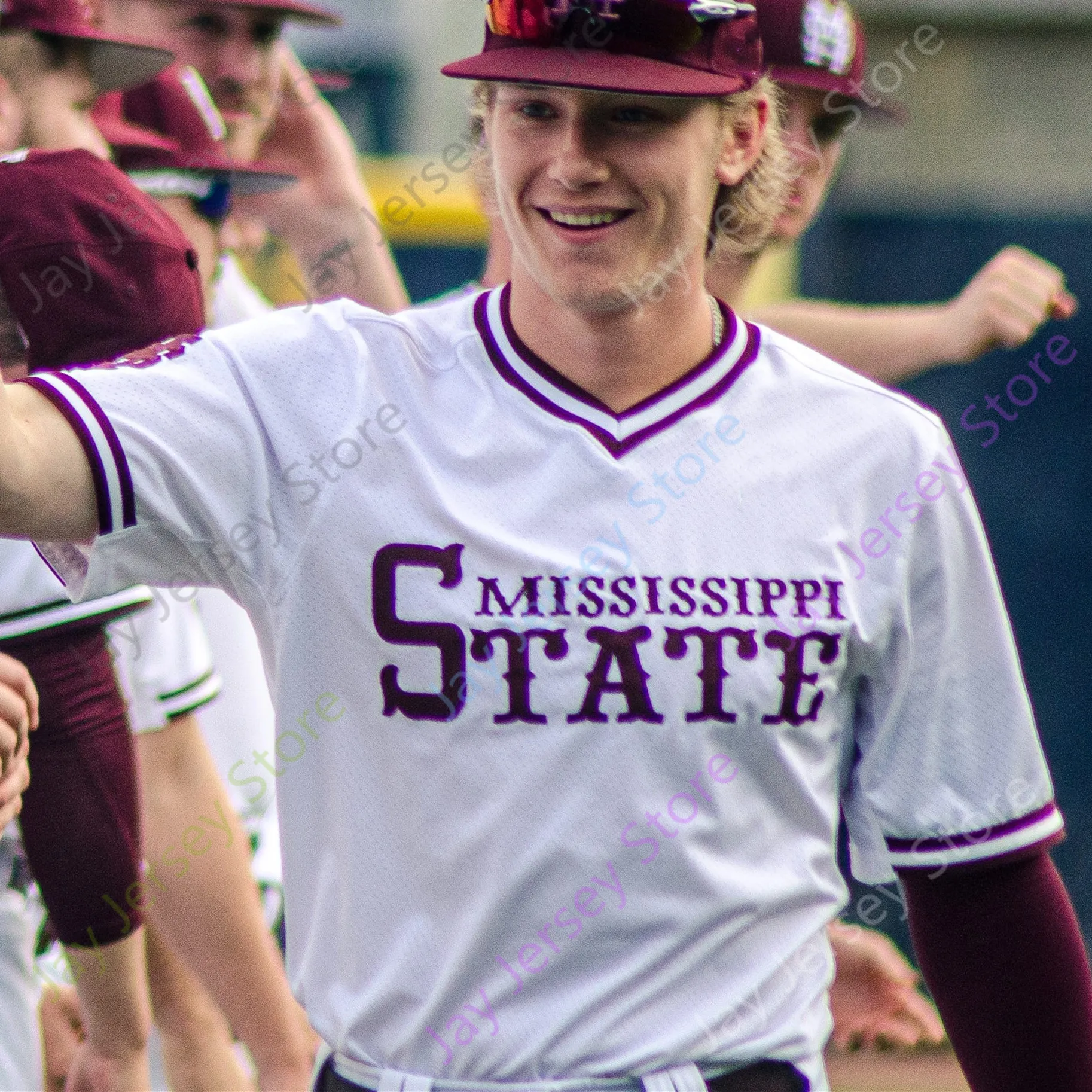 2021 College WS World Series Mississippi State Baseball Jersey Will ...