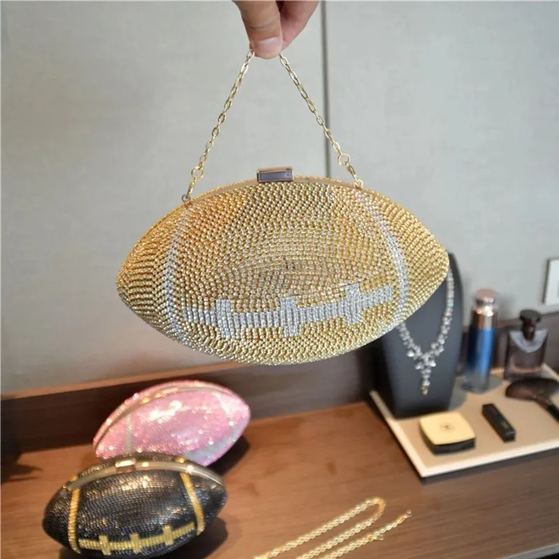 DHgate.com:Womens Evening Rhinestone Clutch Purse - Ellipse Rugby Ball ...