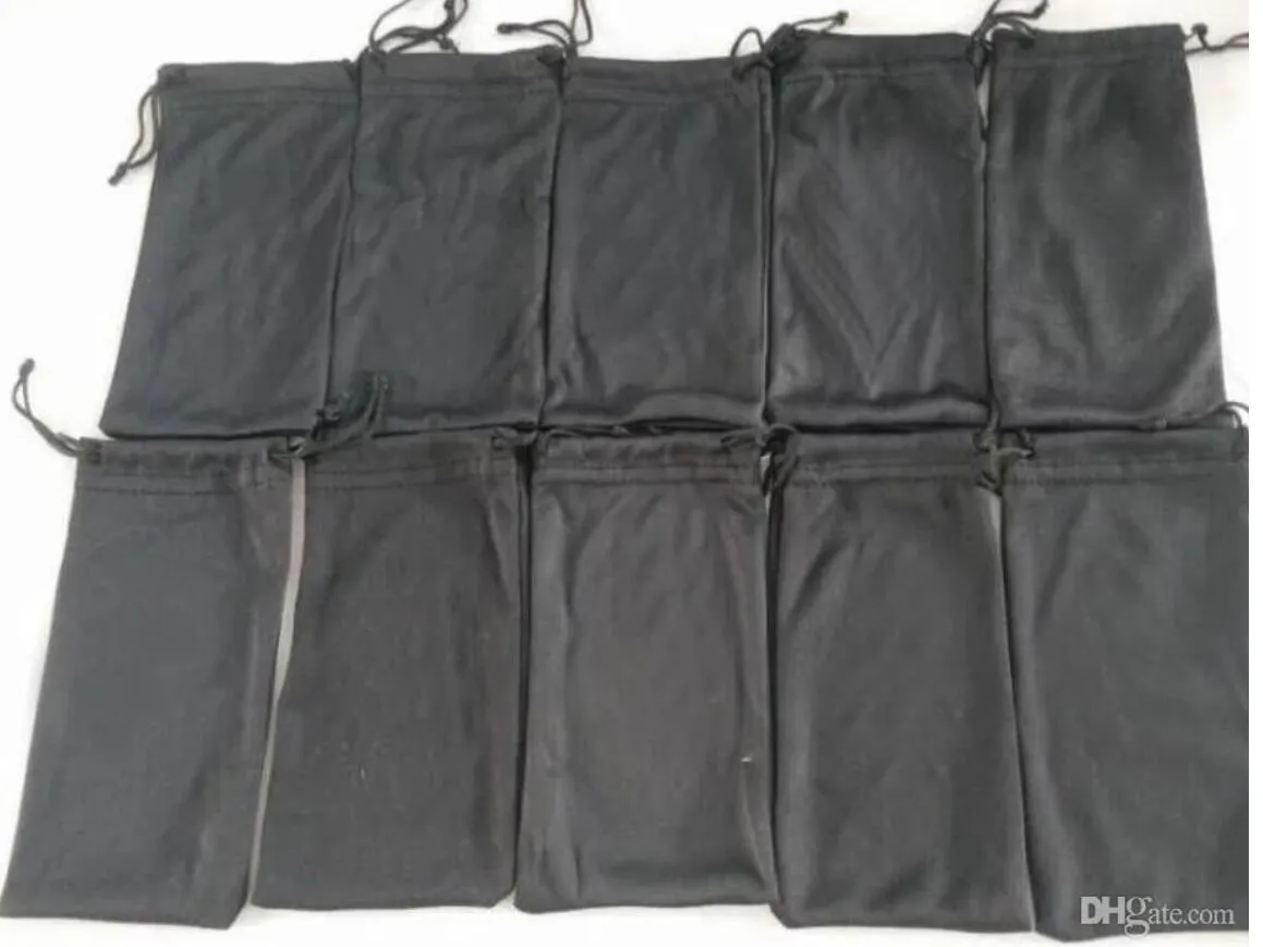 DHgate.com:Black Leather Eyeglass Pouch with Drawstring - 20-Pack ...