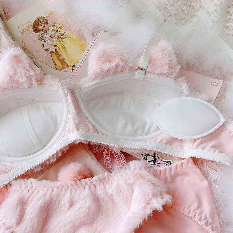 Lingerie Sets: Sweet Plush Bra Set With Delicate Lace... From Newsex ...