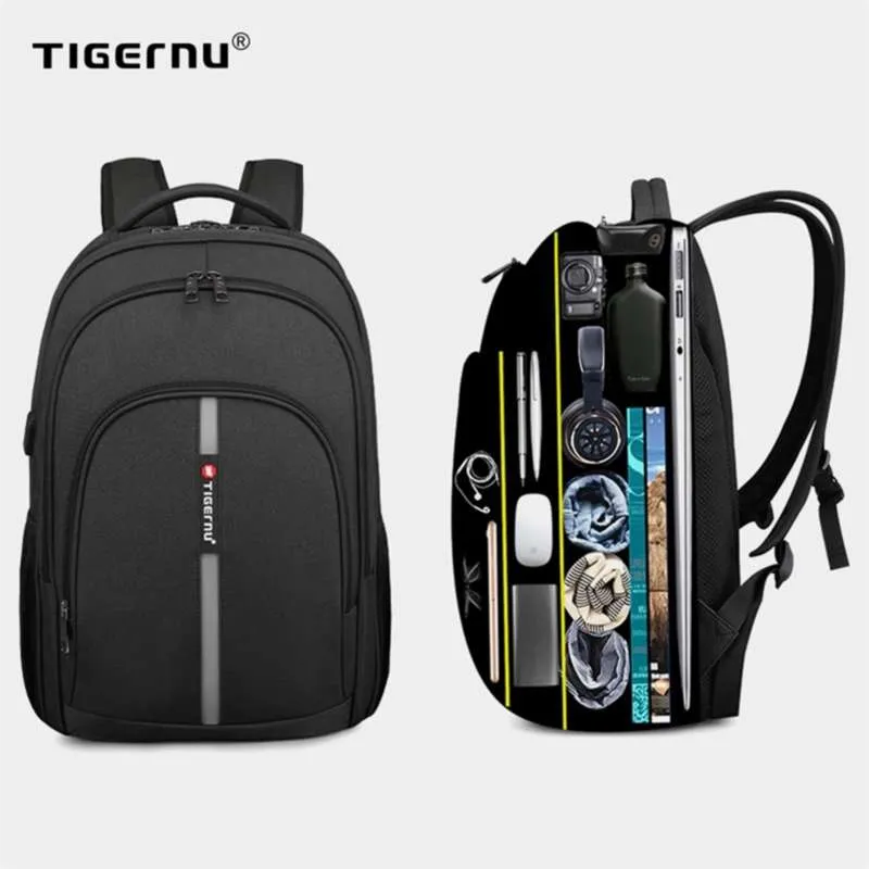 Tigernu 15.6in Anti-Theft Laptop Backpack, Waterproof School Travel Bag ...