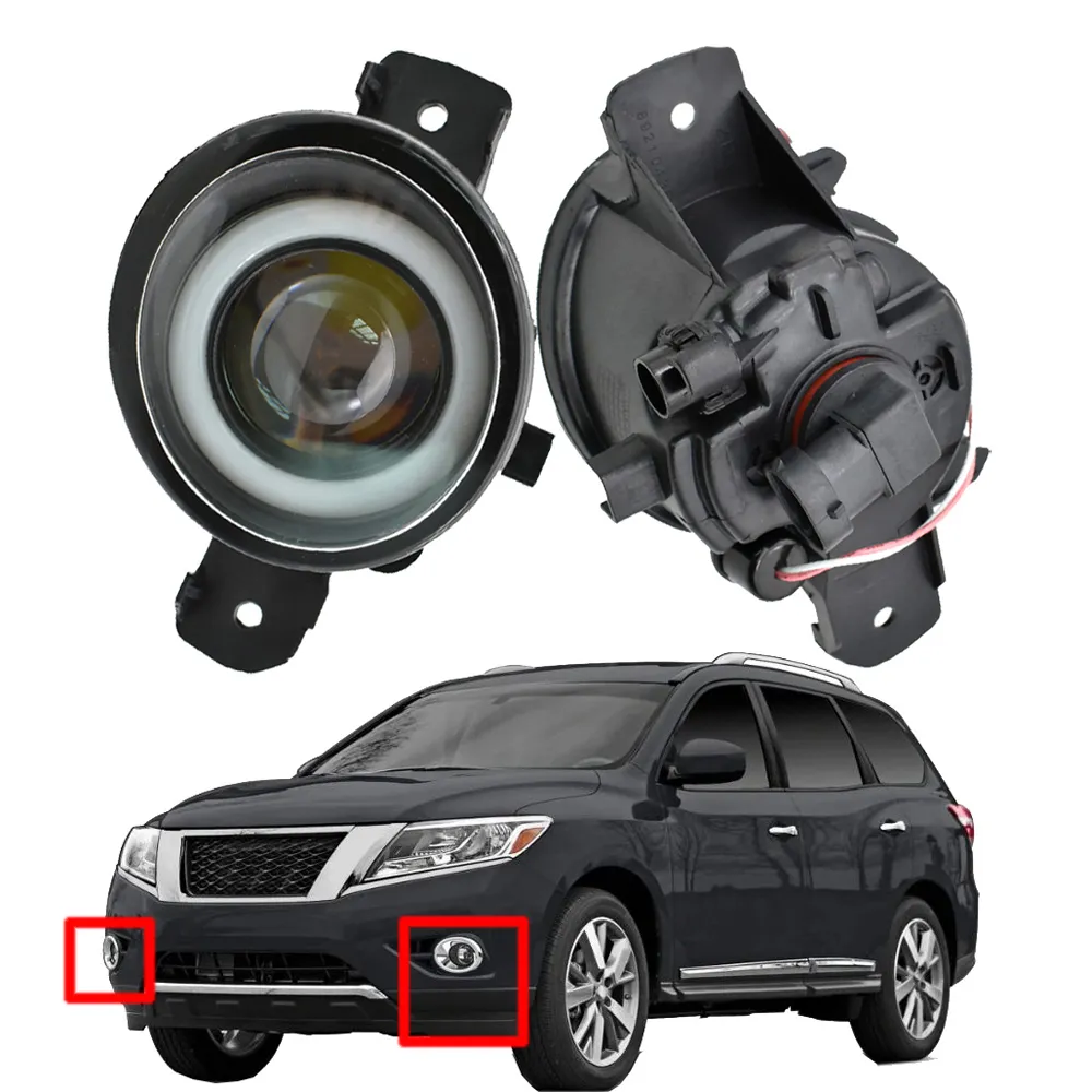 2 x High Quality LED DRL Headlights Fog Light Car Accessories for ...