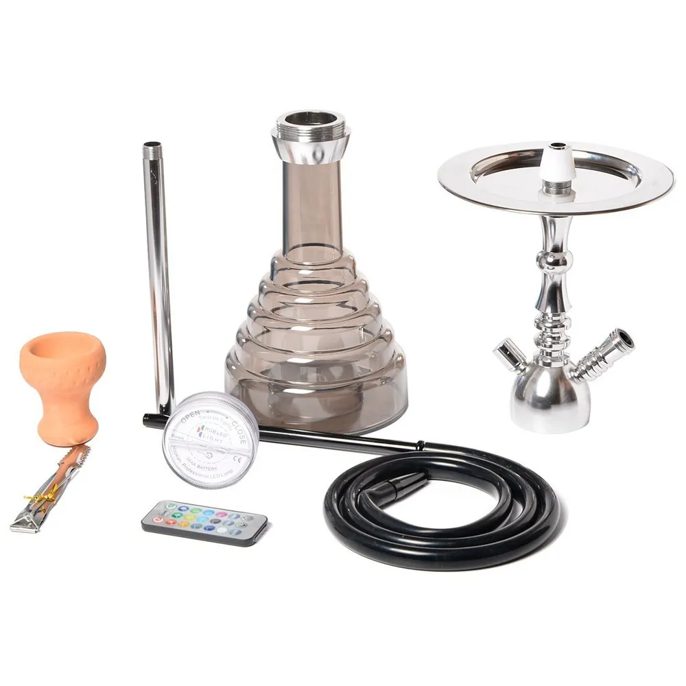 Wholesale Large Hookah Full Set With Aluminum Alloy Stem, LED Light ...