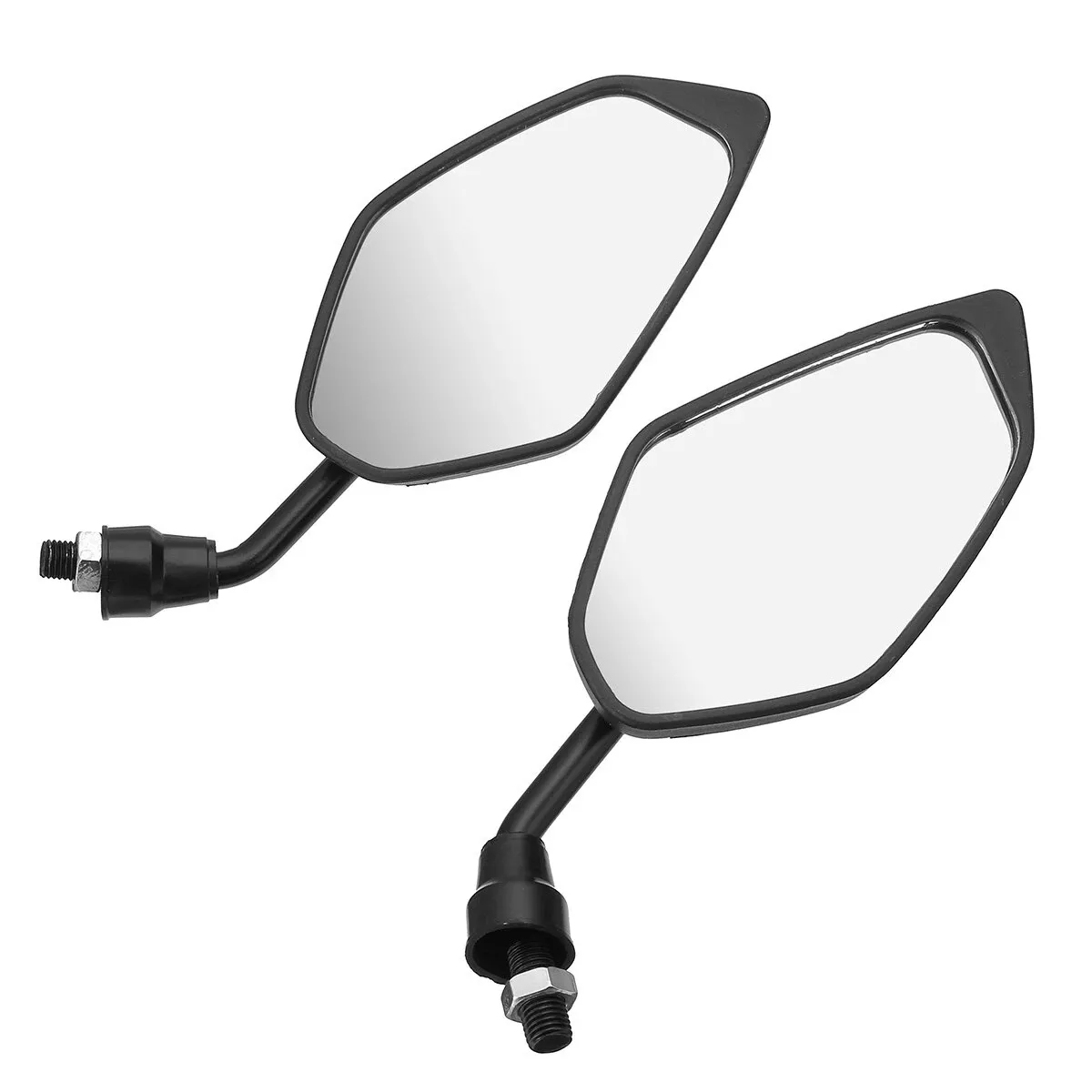 Aluminum Motorcycle Rearview Mirrors - 10MM Handlebar Side Mirrors for ...