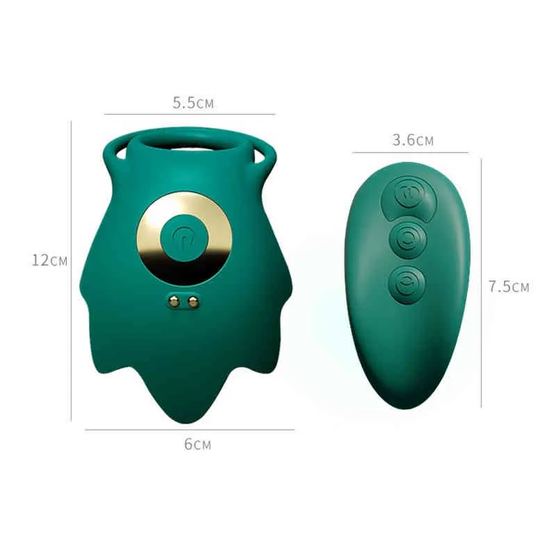 Remote Control Cock Ring - Powerful Vibrating Sex Toy for Men, Double ...