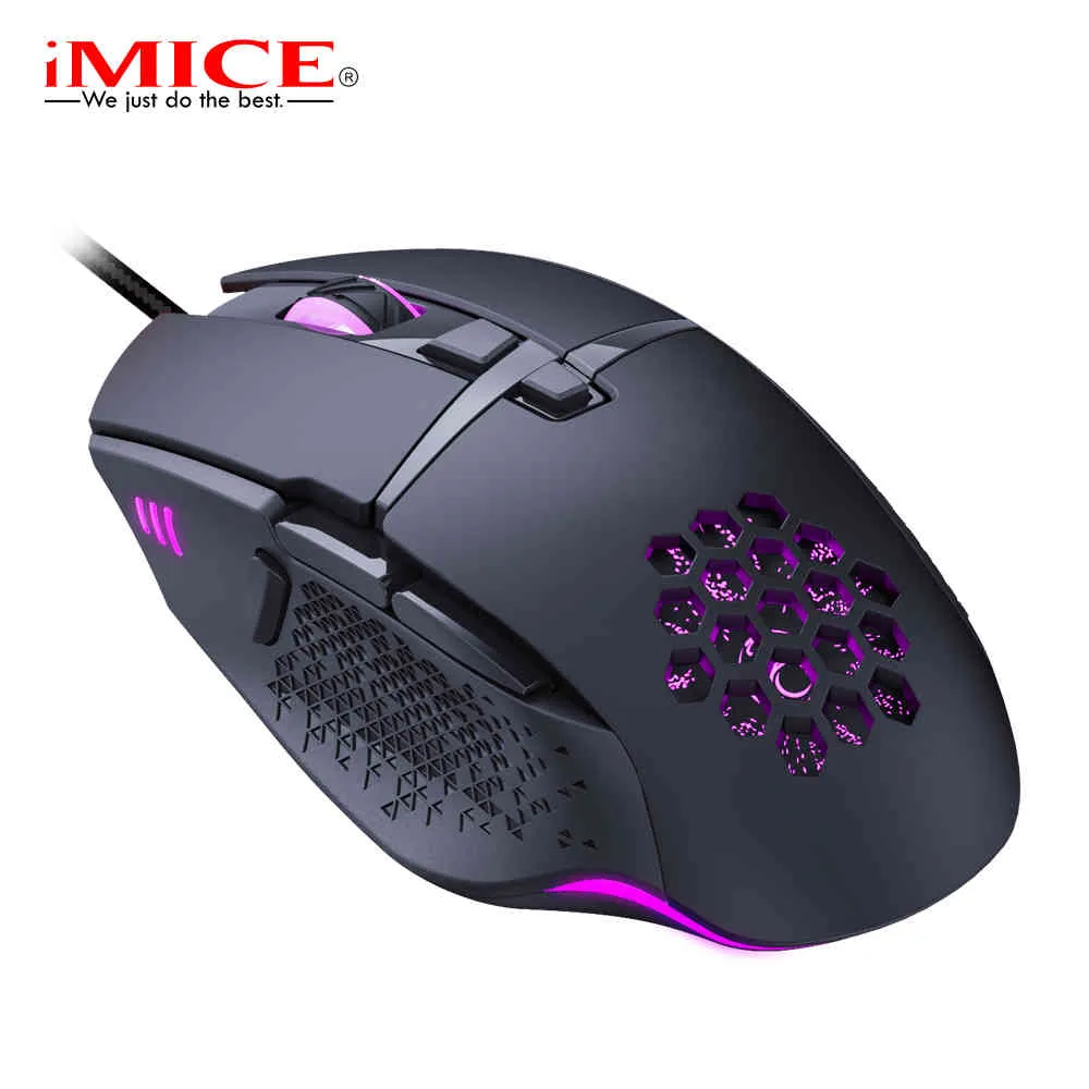 Wired LED Gaming 7200 DPI Computer Mouse Gamer USB Ergonomic Mause ...