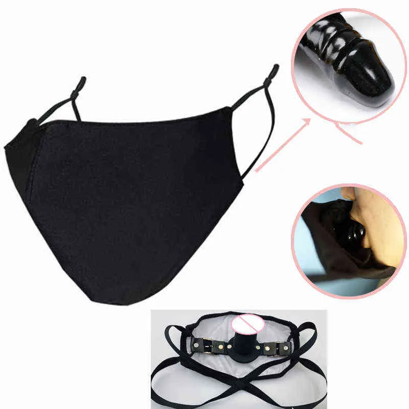 Bondages BDSM Deep Throat Gag Face Mask With Lock Open Mouth Ball ...