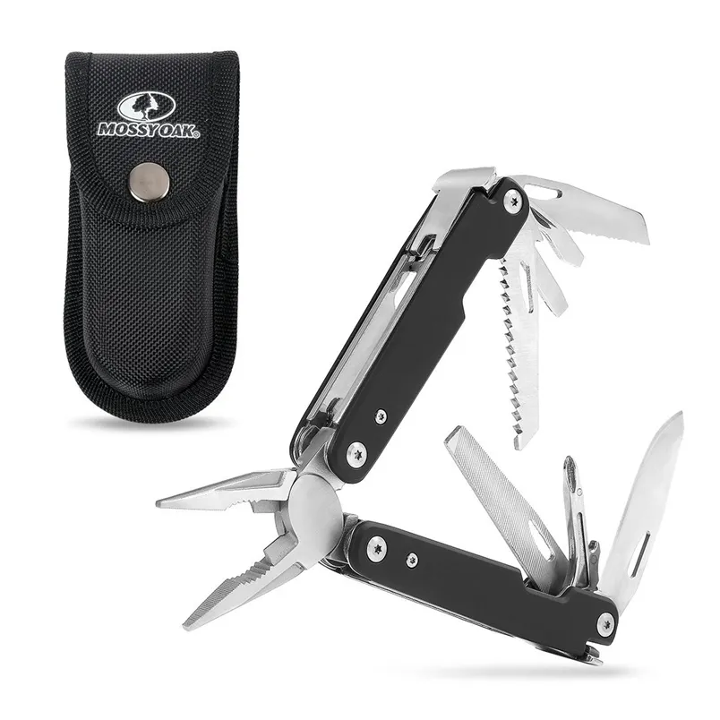 MOSSY OAK Multitool 12 In 1 Multi Leatherman Pliers Wire Cutter ...