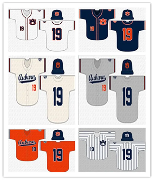 Custom Ncaa AU College Baseball Jersey TRACE BRIGHT BROOKS FULLER CAM ...