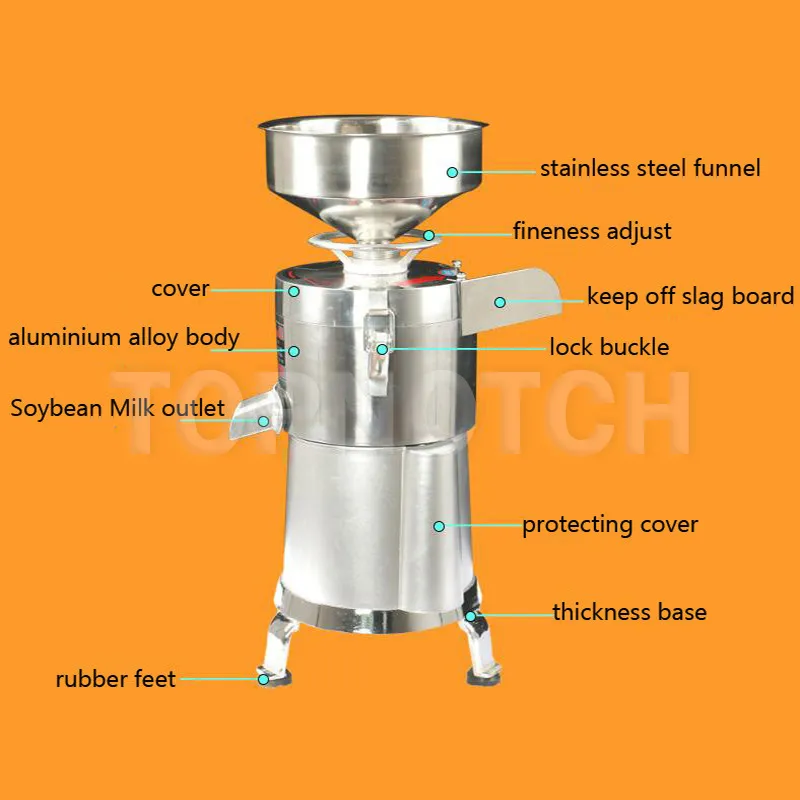 Soybean Grinder Machine Soy Milk Maker Mill Grinder Wet Mill Machine ...