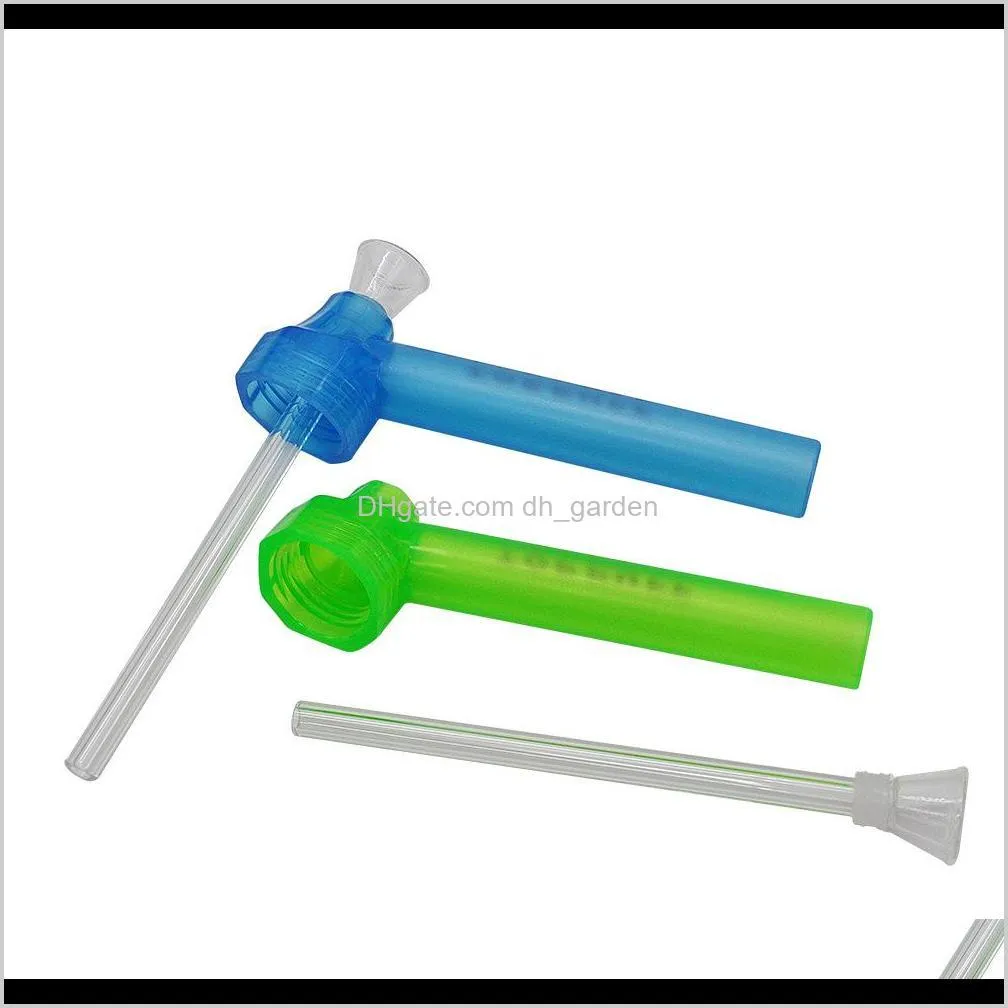 Portable Acrylic Bong | Screw On Water Pipe For Tobacco And Herbs ...