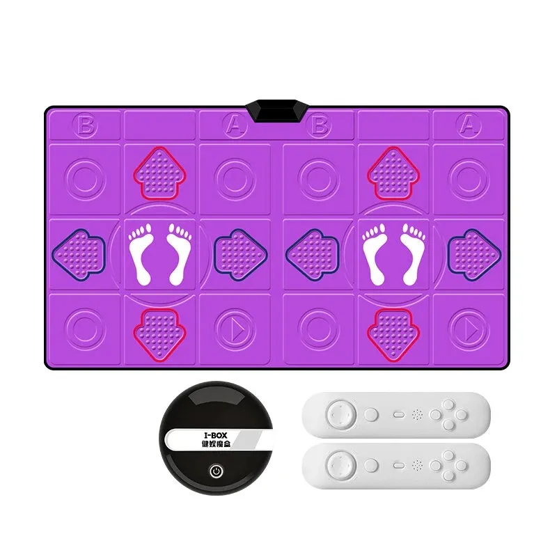 Dual Dance Mat Pad - 2 Player, Wired, TV & PC Compatible, Slimming ...