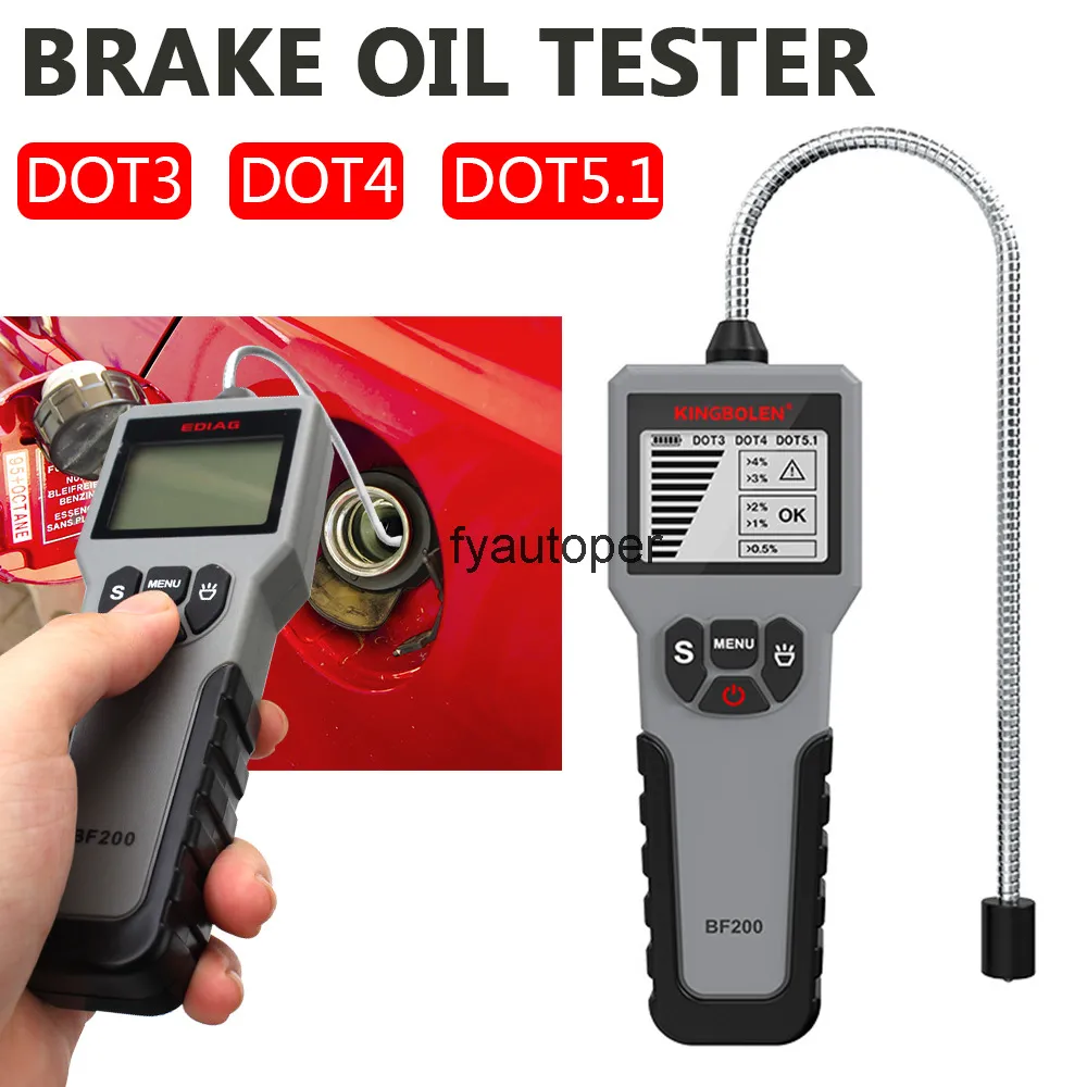 Auto Brake Fluid Tester Digital Car Oil Quality Test Tool for DOT3 DOT4 ...
