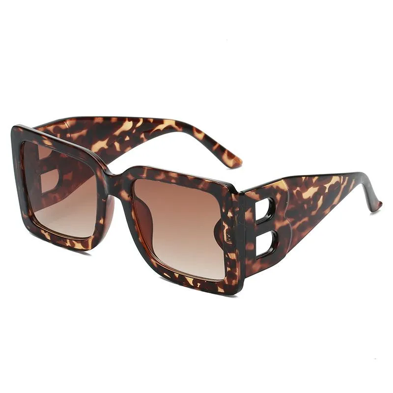 Sunglasses Women's Designer Orange Square Oversized Vintage Men's Sun ...