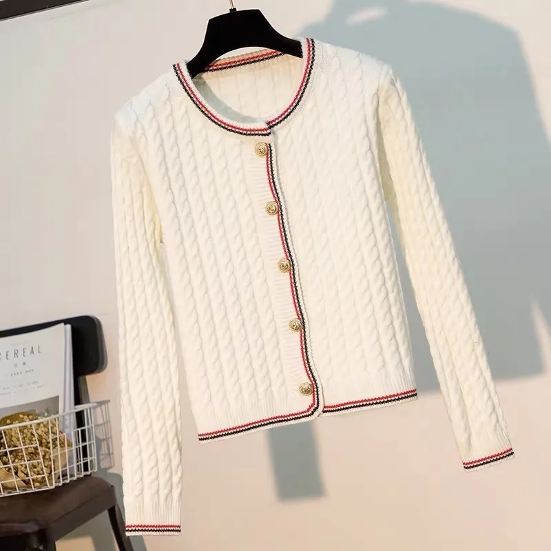 Striped White Weed Lace Knit Primark Ladies Cardigans With Elegant ...