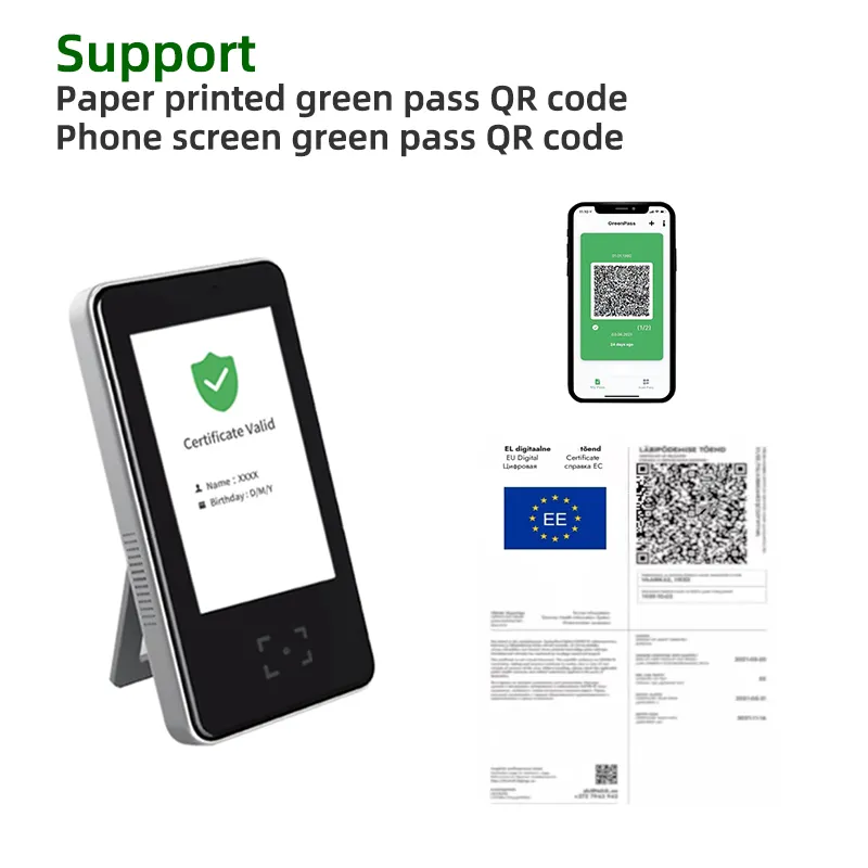 5-Inch EU Green Pass QR Code Reader - Fast MIPI 640x480 Scanner ...