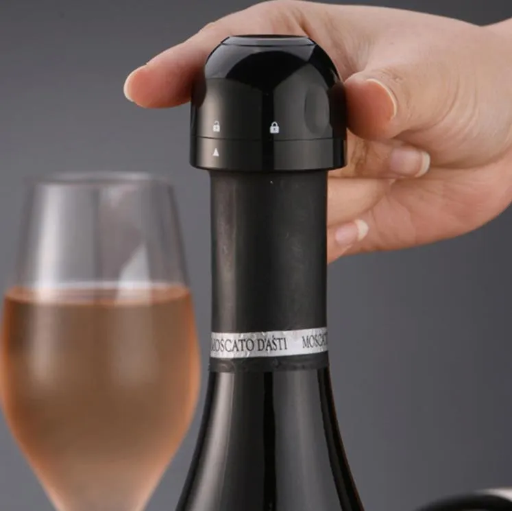 Sparkling Wine Bottle Stopper Set - Champagne Saver, Red Wine Preserver ...