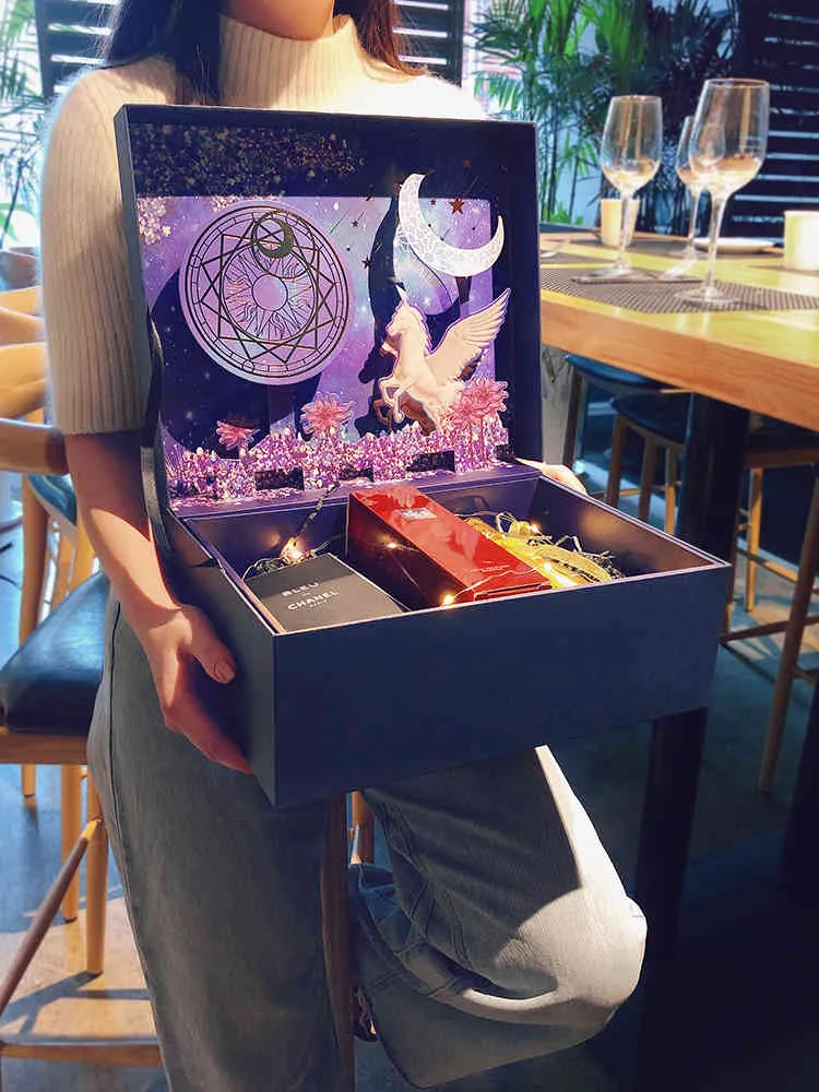 Premium 3D Relief Gift Box - Large Size, Perfect for Birthday Gifts ...