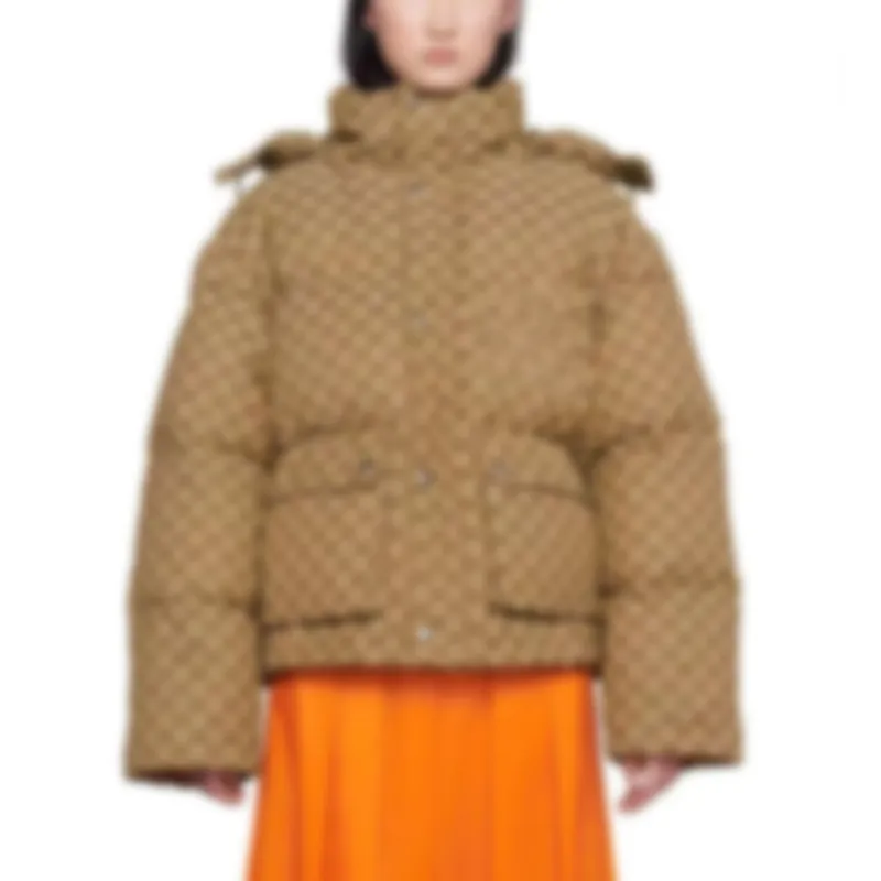 Luxury Designer Womens Classic Down Parka Jacket Co Brand Winter Khaki ...