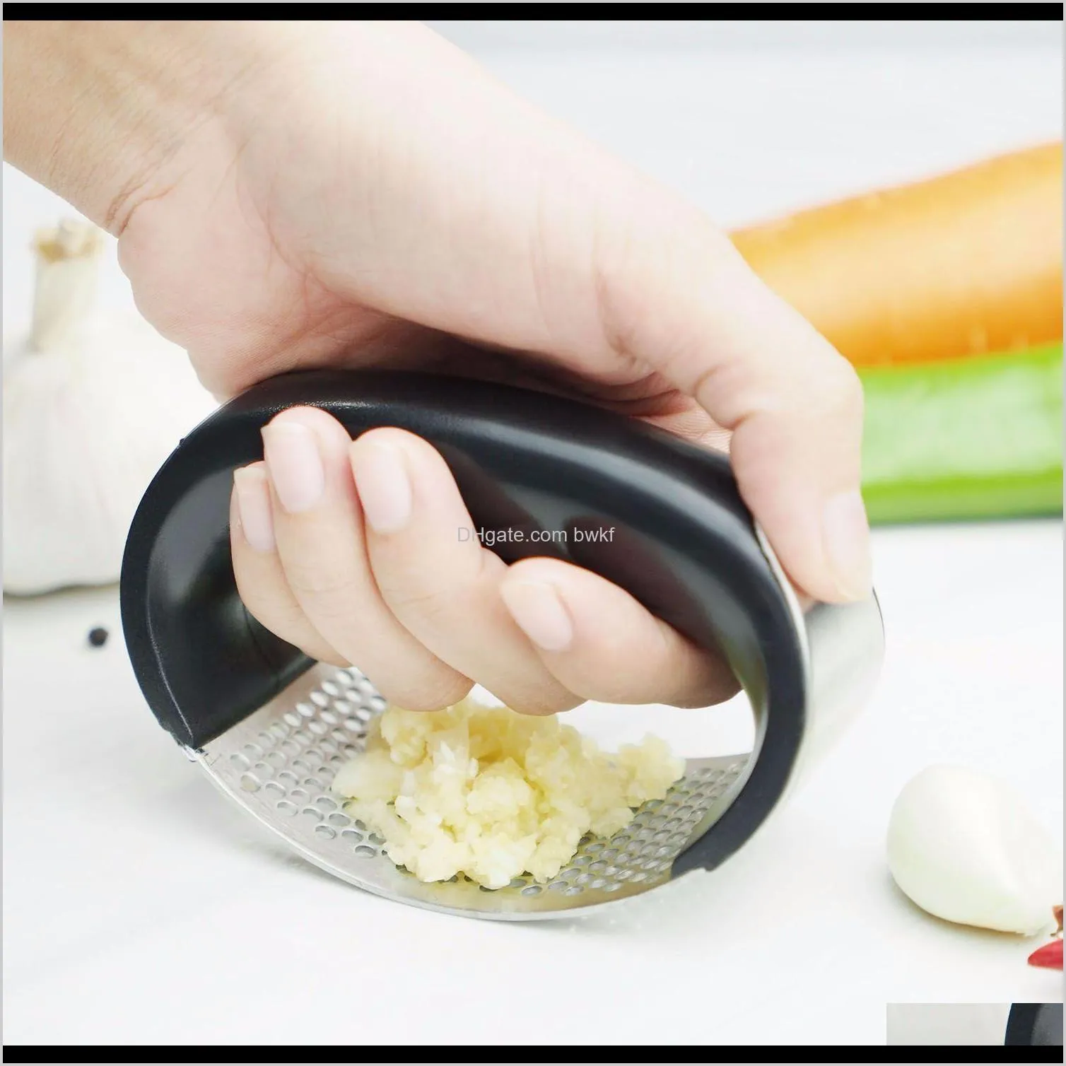 DHgate.com:Stainless Steel Garlic Press Rocker, Ginger Crusher, Kitchen ...