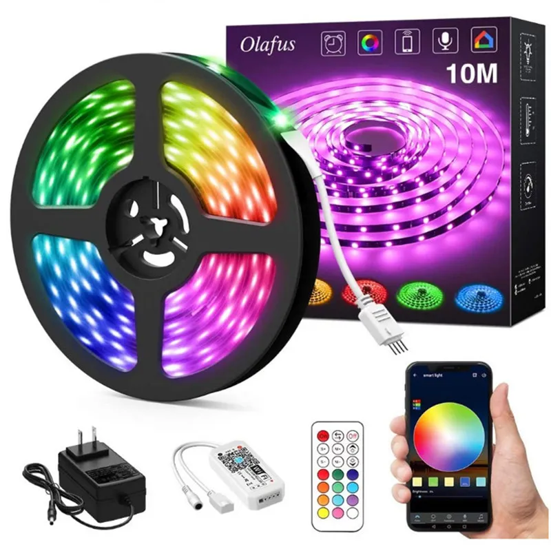 RGB LED Light Strips: 5M/10M Waterproof SMD 5050, Flexible Diode Ribbon ...