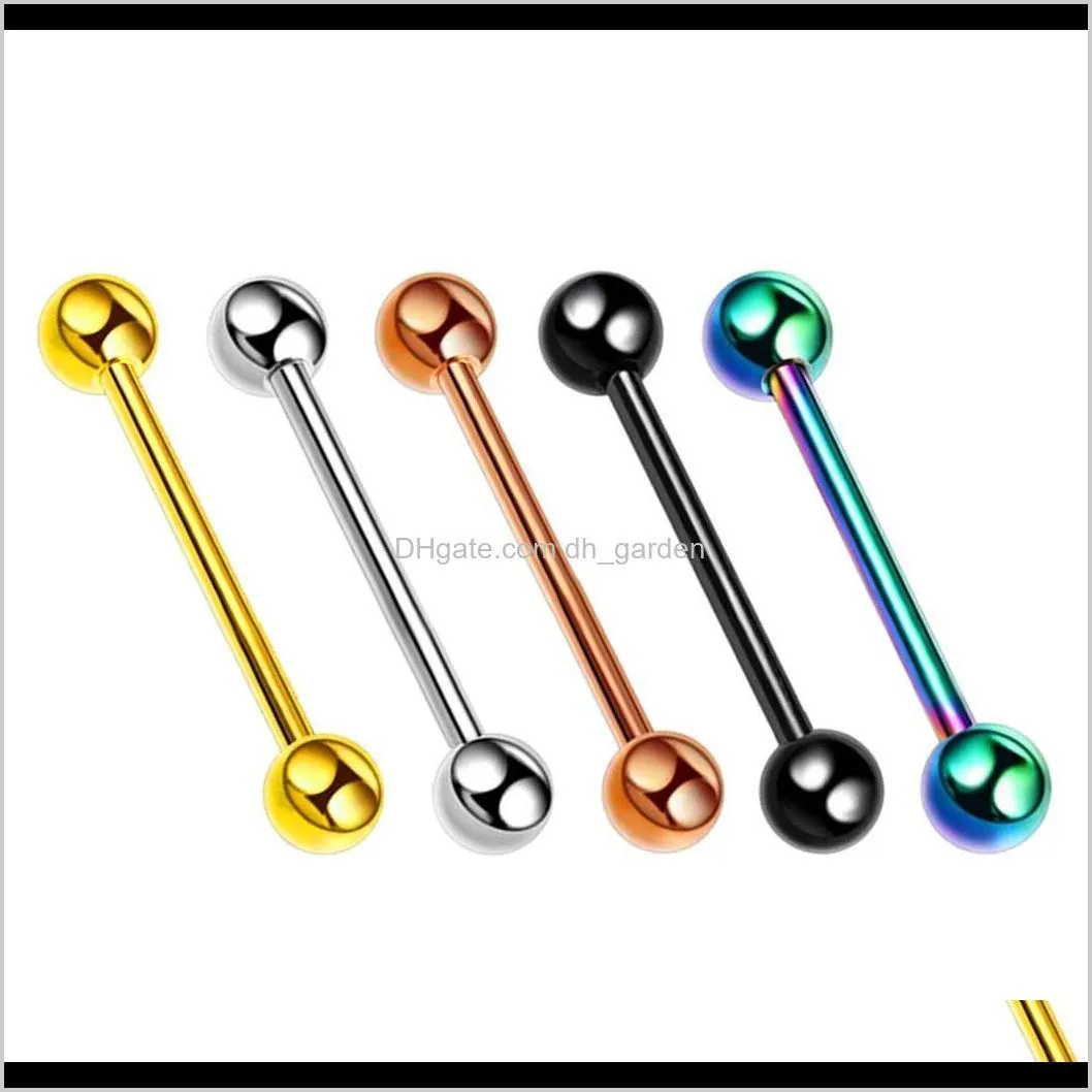 DHgate.com:Colorful Industrial Barbell Rings Set: 10Pcs Stainless Steel ...