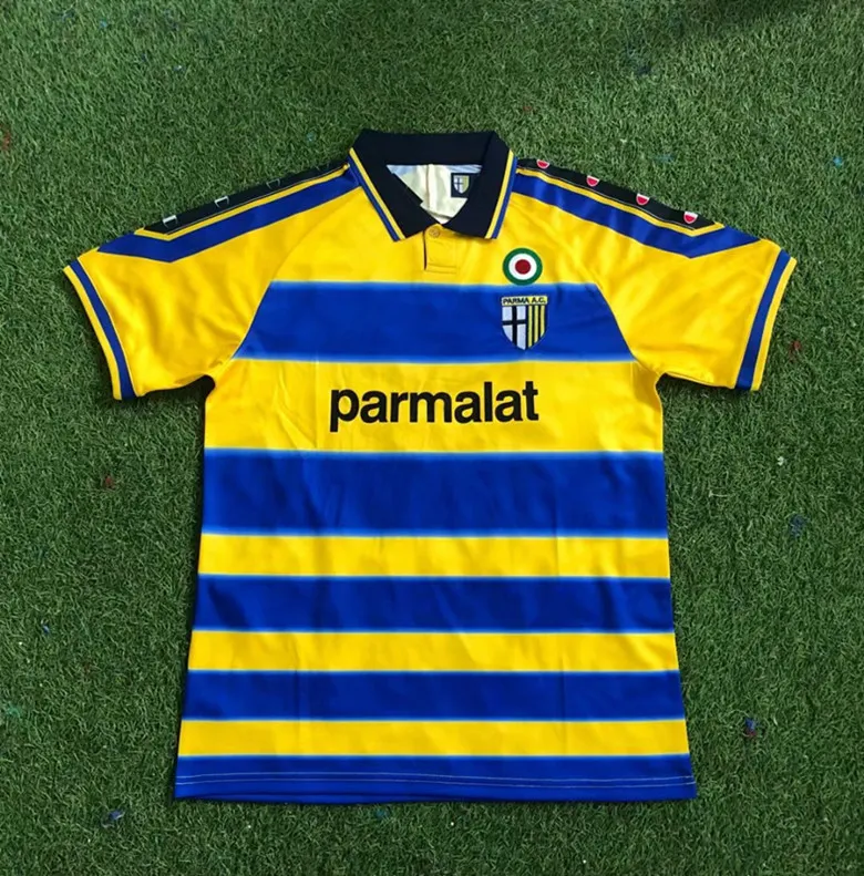 95 96 97 98 99 Parma Retro Soccer Jerseys 00 01 02 03 FUSER BAGGIO ...